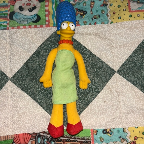 Toys | Vtg Simpsons Marge Simpson 12 Tall Plush Stuffed Rubber Doll 199 ...